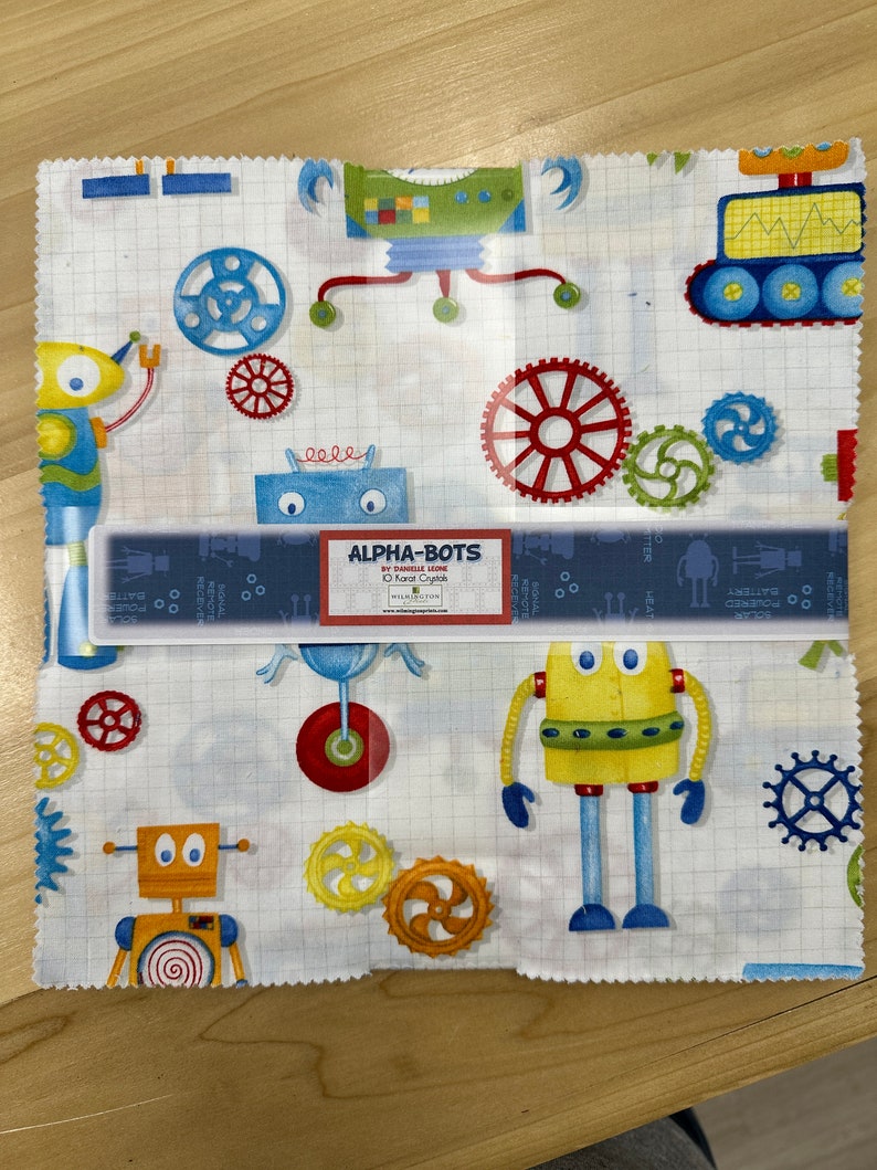 Alpha-bots (by Danielle Leone) From Wilmington Prints 5 Karat 508 718 ...