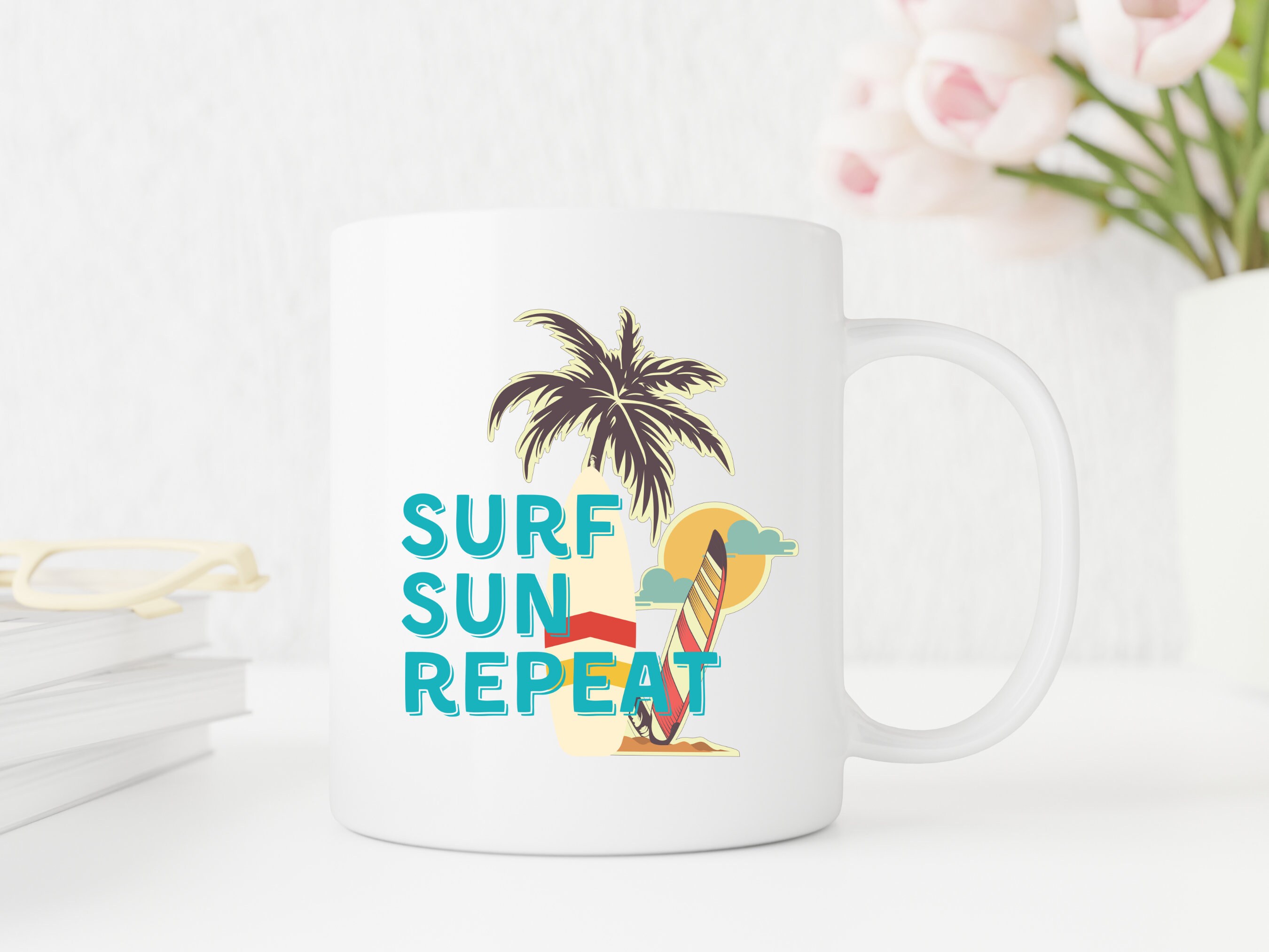 Surf Theme PNG Digital File, Designs for Sublimation Printing, Beach ...