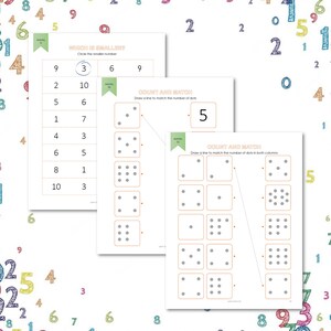 Preschool Math Workbook. Basic Math Worksheets for Toddlers. Beginner's ...