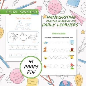 Learn to Write! Pre-writing Practice Worksheets for Pre-k Kids ...