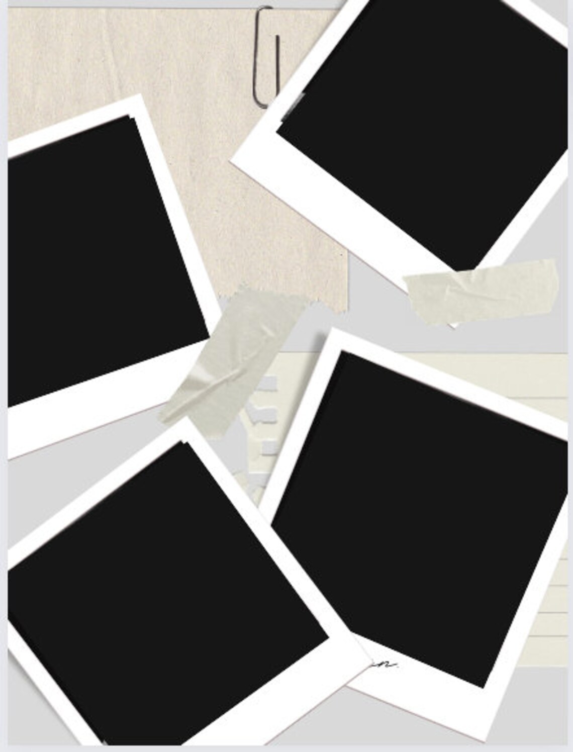 Junk Journal Retro Photo Frames - Digital Download - Etsy