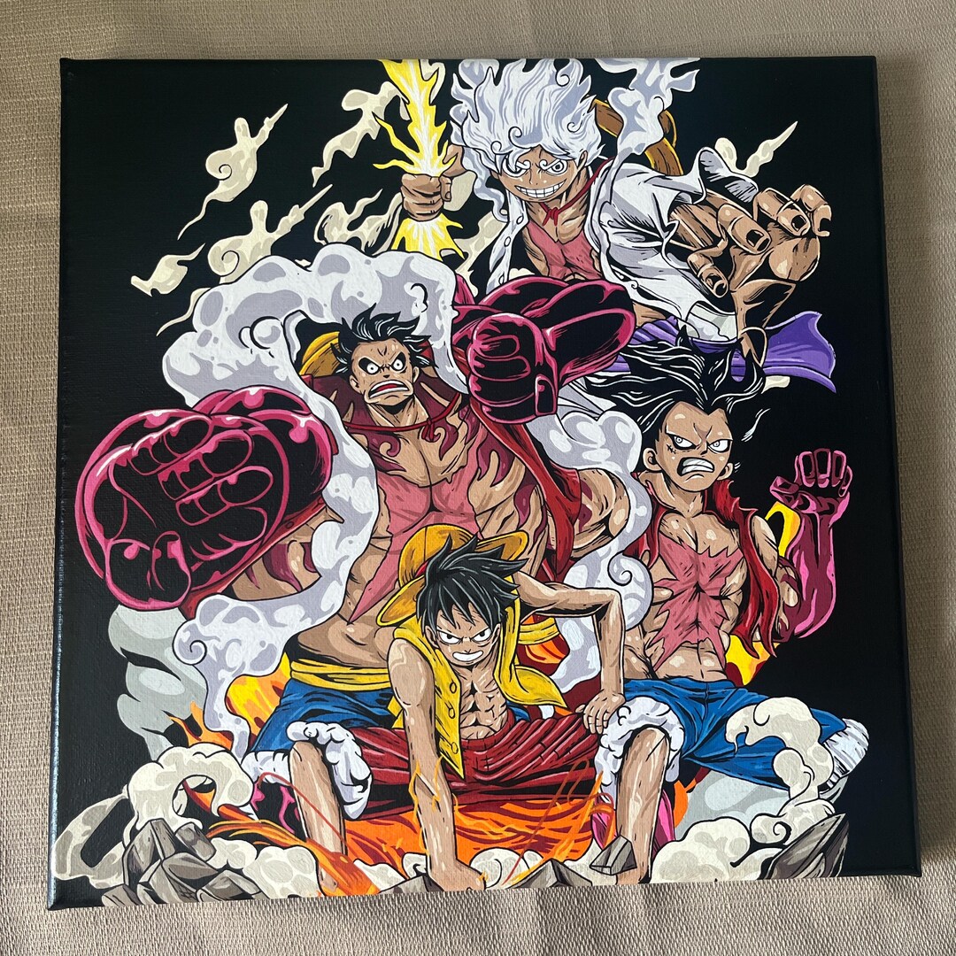 Luffy Gears Canvas Painting - Etsy
