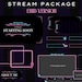 VTUBER PACK Blue Galaxy Animated Overlays Twitch Youtube Stream Bundle ...