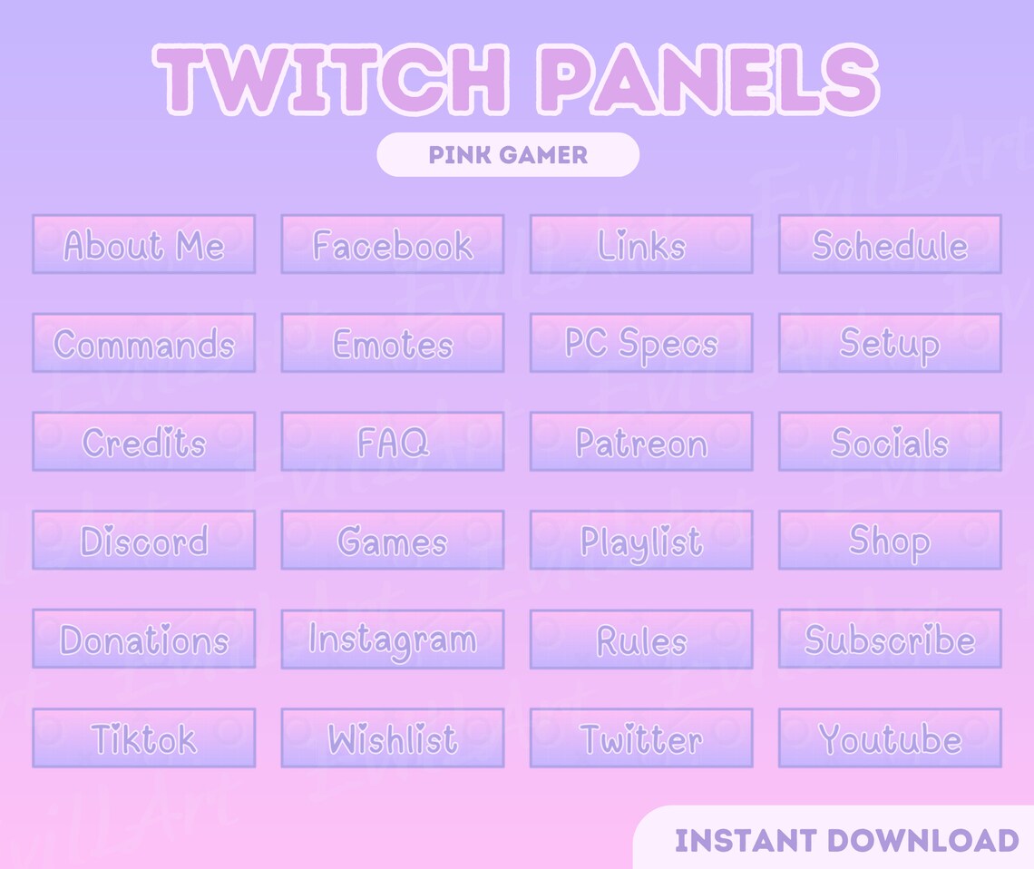 PNGTUBER PACKAGE - Gamer Girl | Twitch | Reactive | Vtuber | Overlays ...