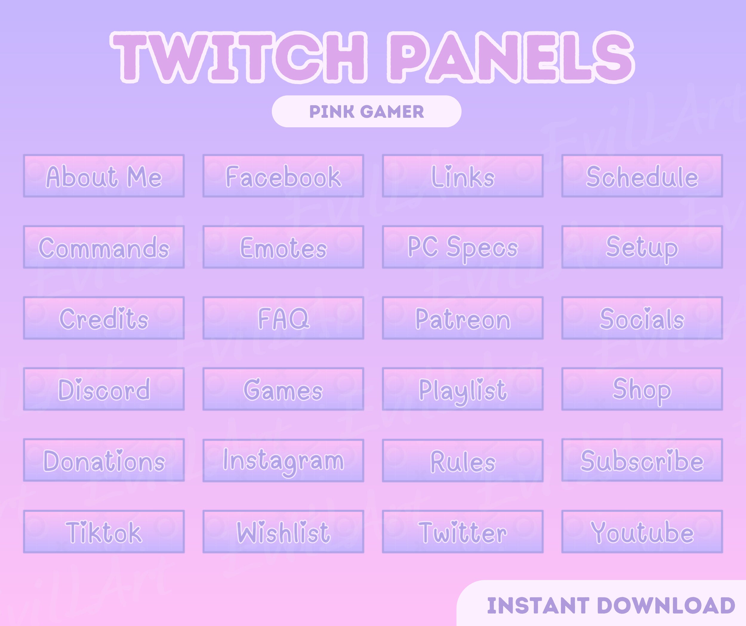 PNGTUBER PACKAGE - Gamer Girl | Twitch | Reactive | Vtuber | Overlays ...