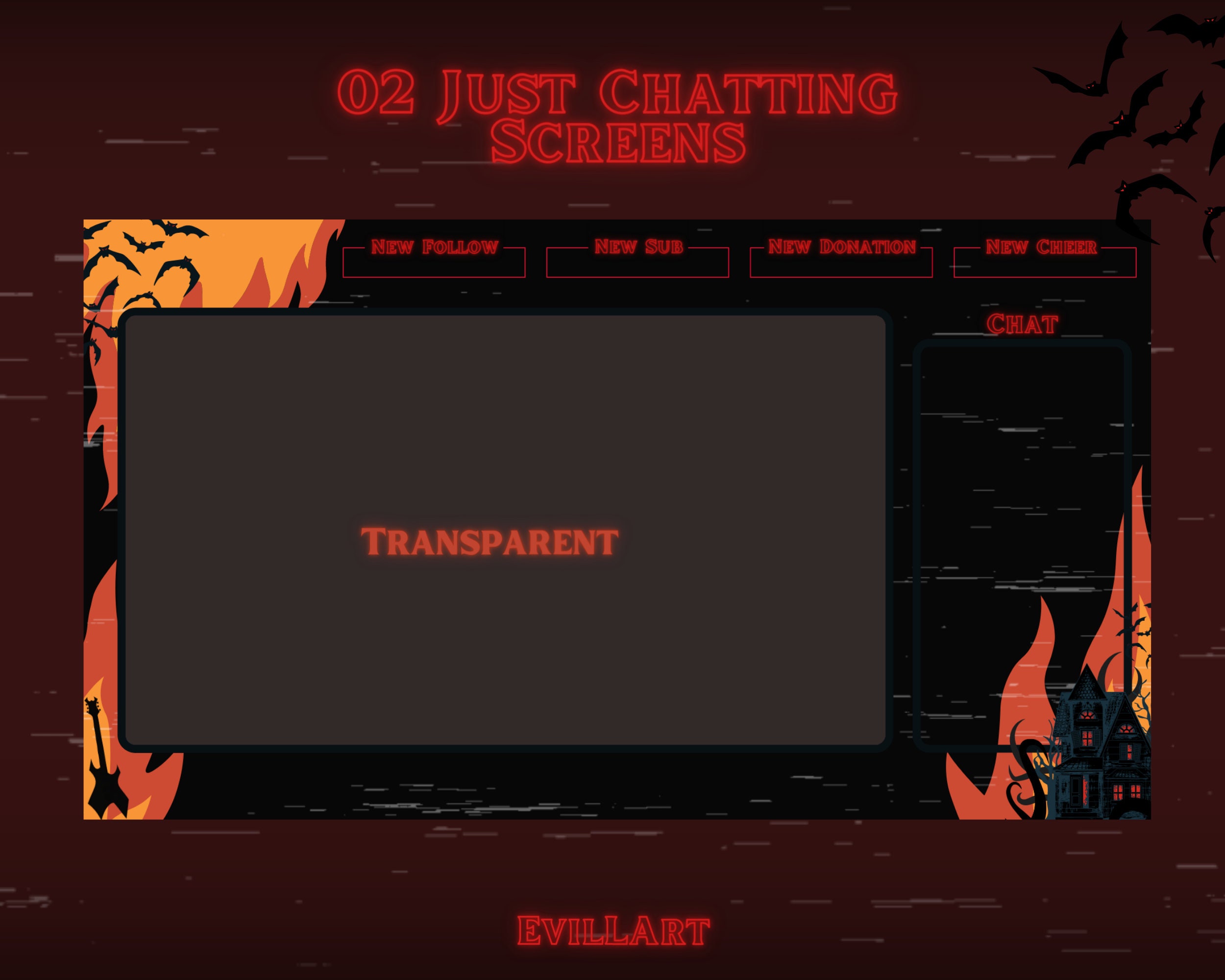 STREAM PACKAGE - Upside Down | Stranger Things | Twitch | Youtube ...