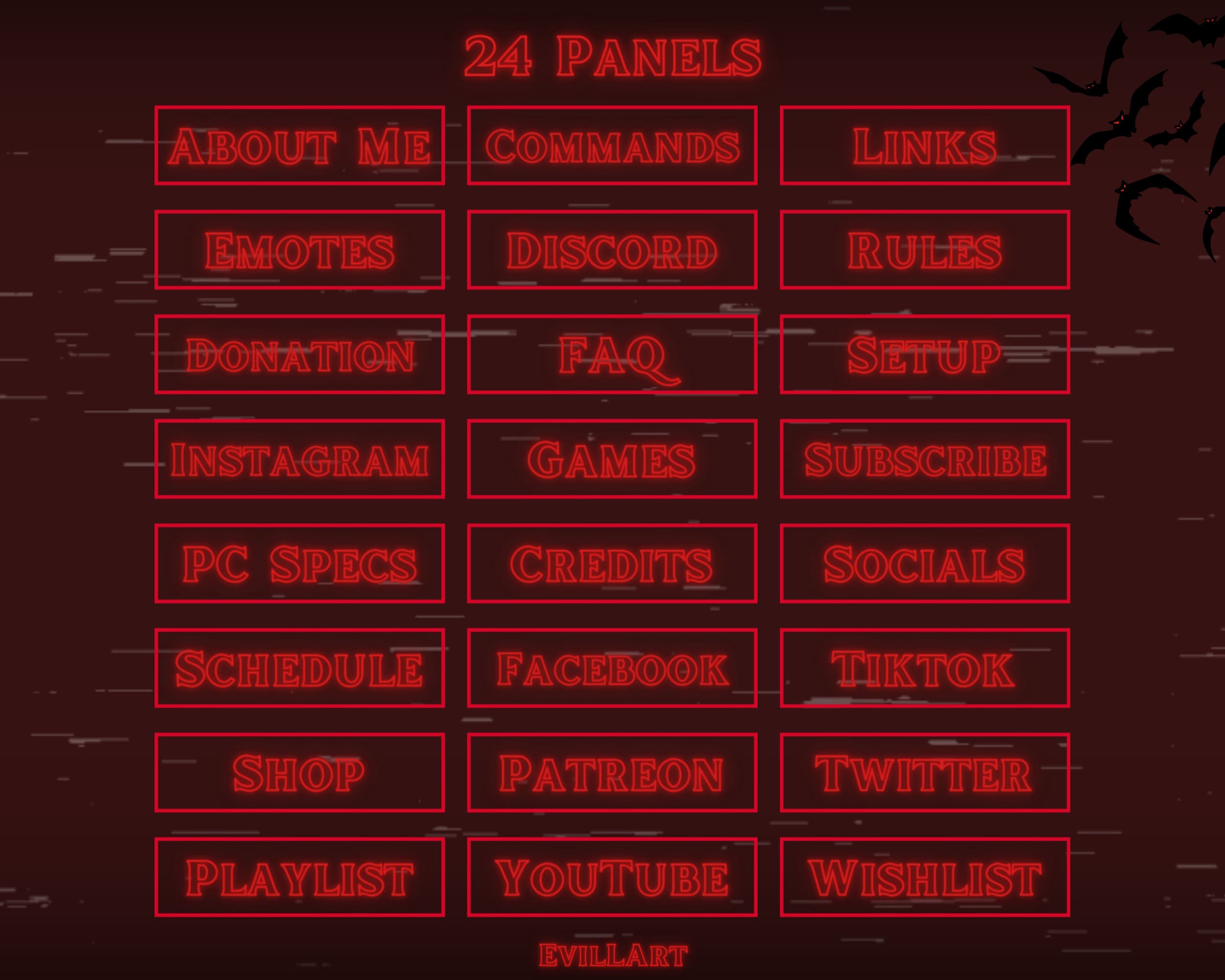 STREAM PACKAGE - Upside Down | Stranger Things | Twitch | Youtube ...