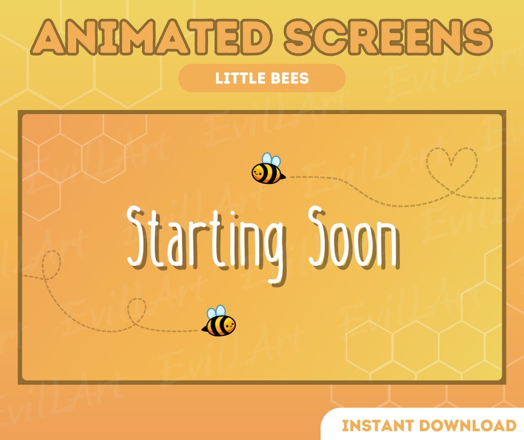 ANIMATED SCREENS - Little Bees | Animated | Overlays | Twitch | Youtube ...