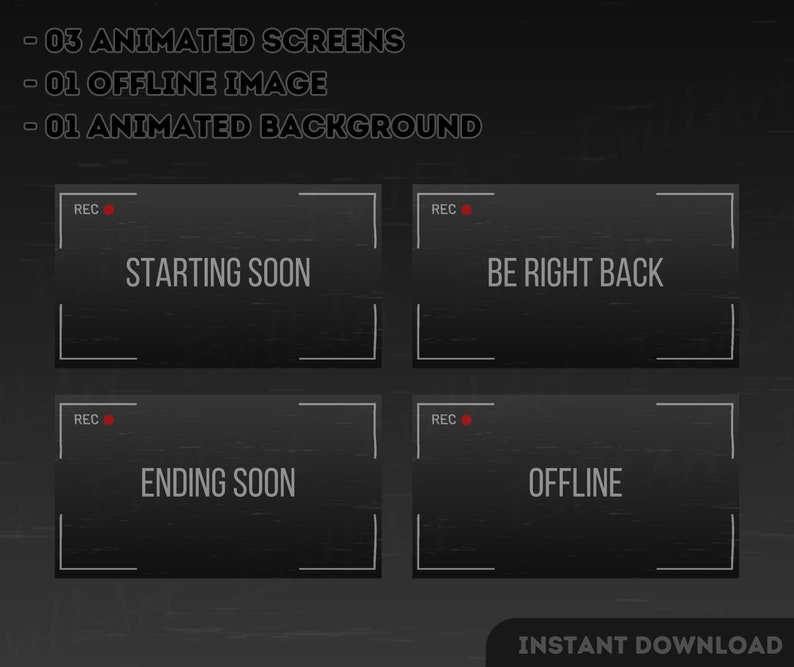 VTUBER PACK - Glitch | Animated | Overlays | Twitch | Youtube | Stream ...