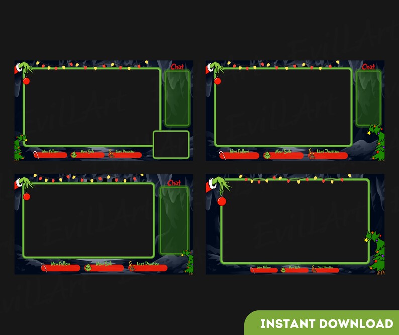 STREAM PACKAGE - the Grinch | Animated | Christmas | Twitch | Youtube ...