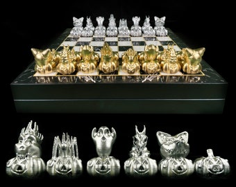 Halloween Chess Set - Etsy