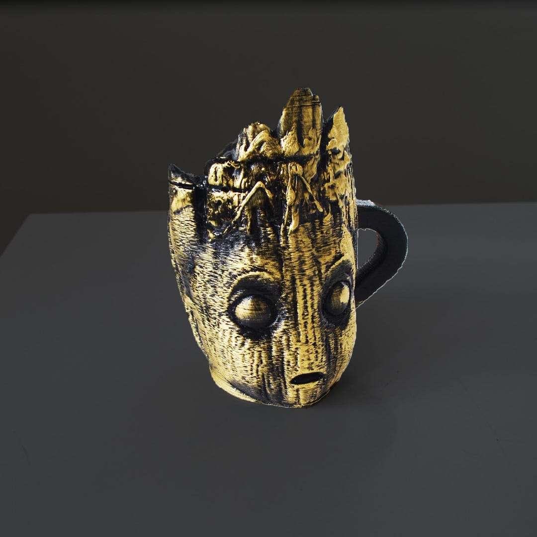 Handmade Baby Groot Mug: Resin or Plastic, Unique Desk Decor - Etsy