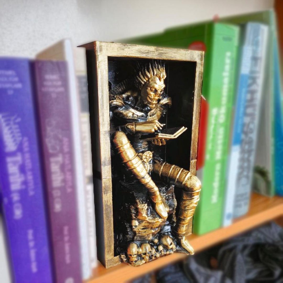 Anime Death No_te Figure Book Nook | Tabletop Fantasy Book Nook Anime ...