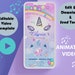 Electronic Unicorn Birthday Party Invite, Mobile Unicorn Birthday Party ...