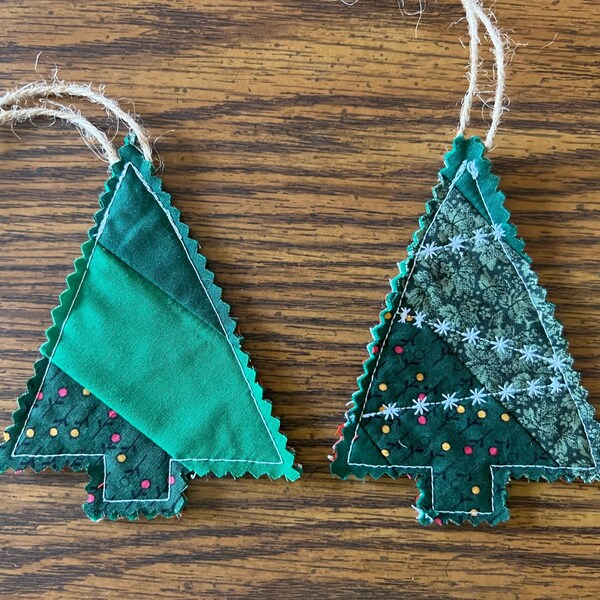 Quilted Christmas Ornaments - Etsy
