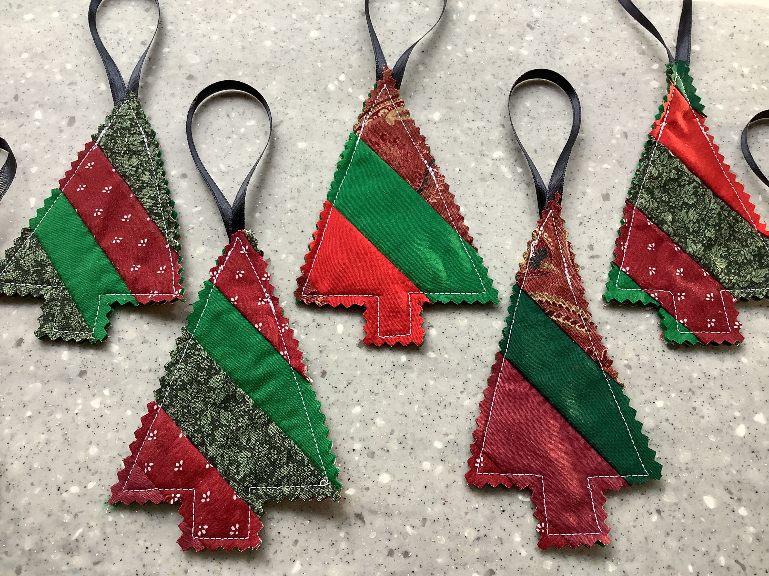 Quilted Christmas Tree Ornament - Etsy