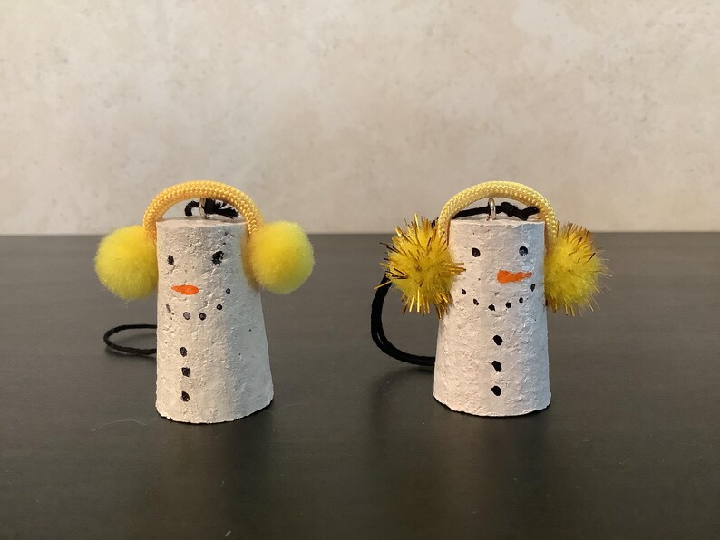 Cork Snowman Christmas Ornament - Etsy
