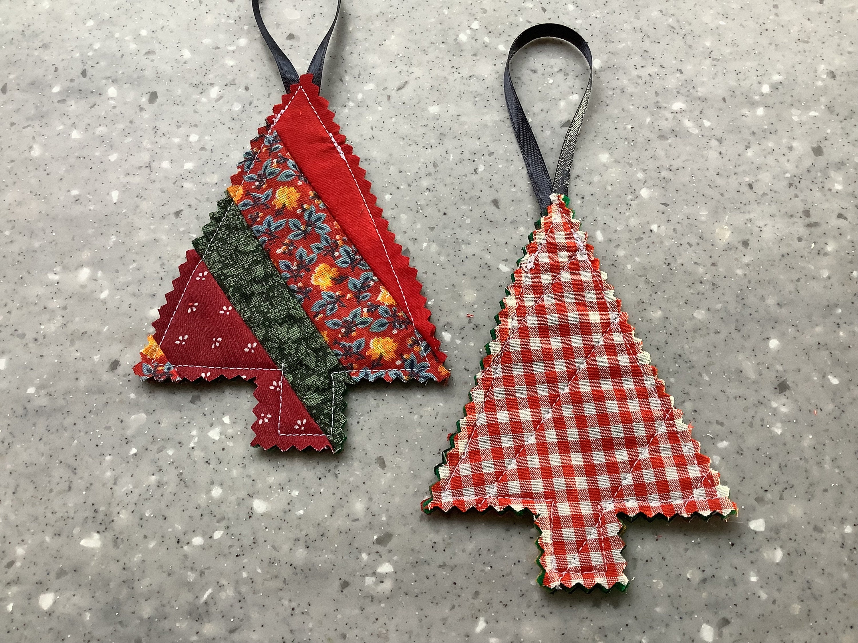 Quilted Christmas Tree Ornament - Etsy