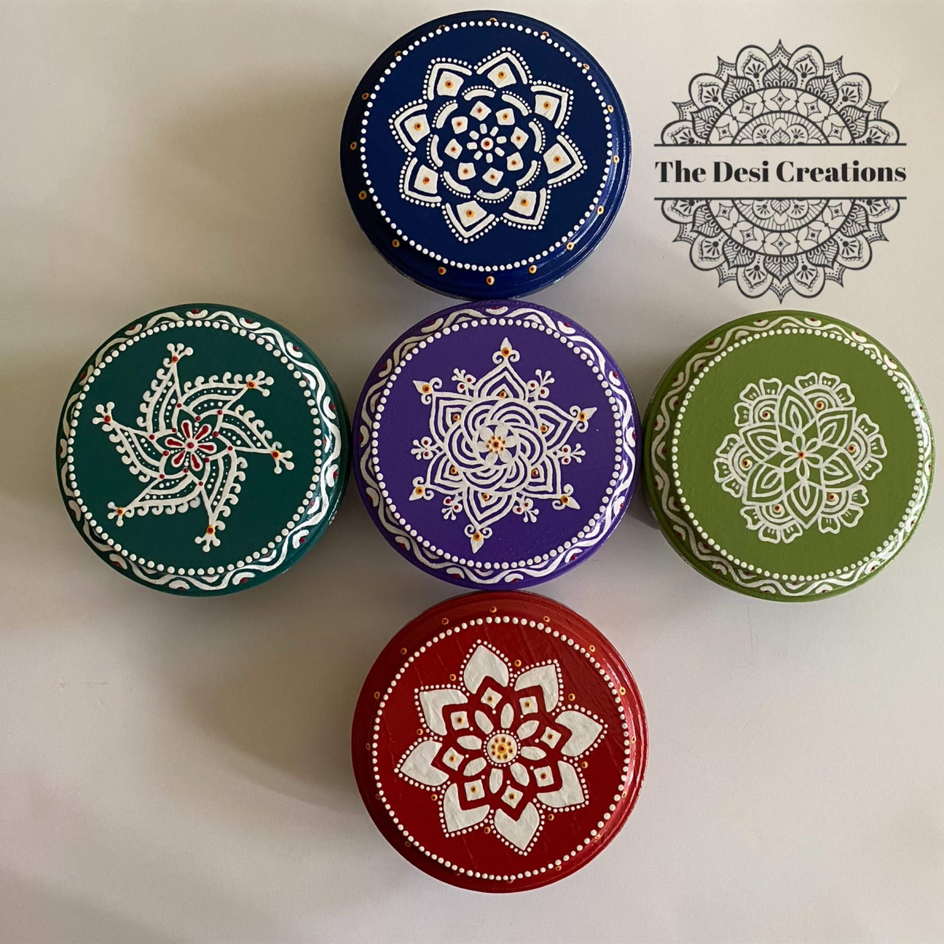 Mini 5inx5in peeta/chowki/table/palagai/stool for Pooja Room or a ...