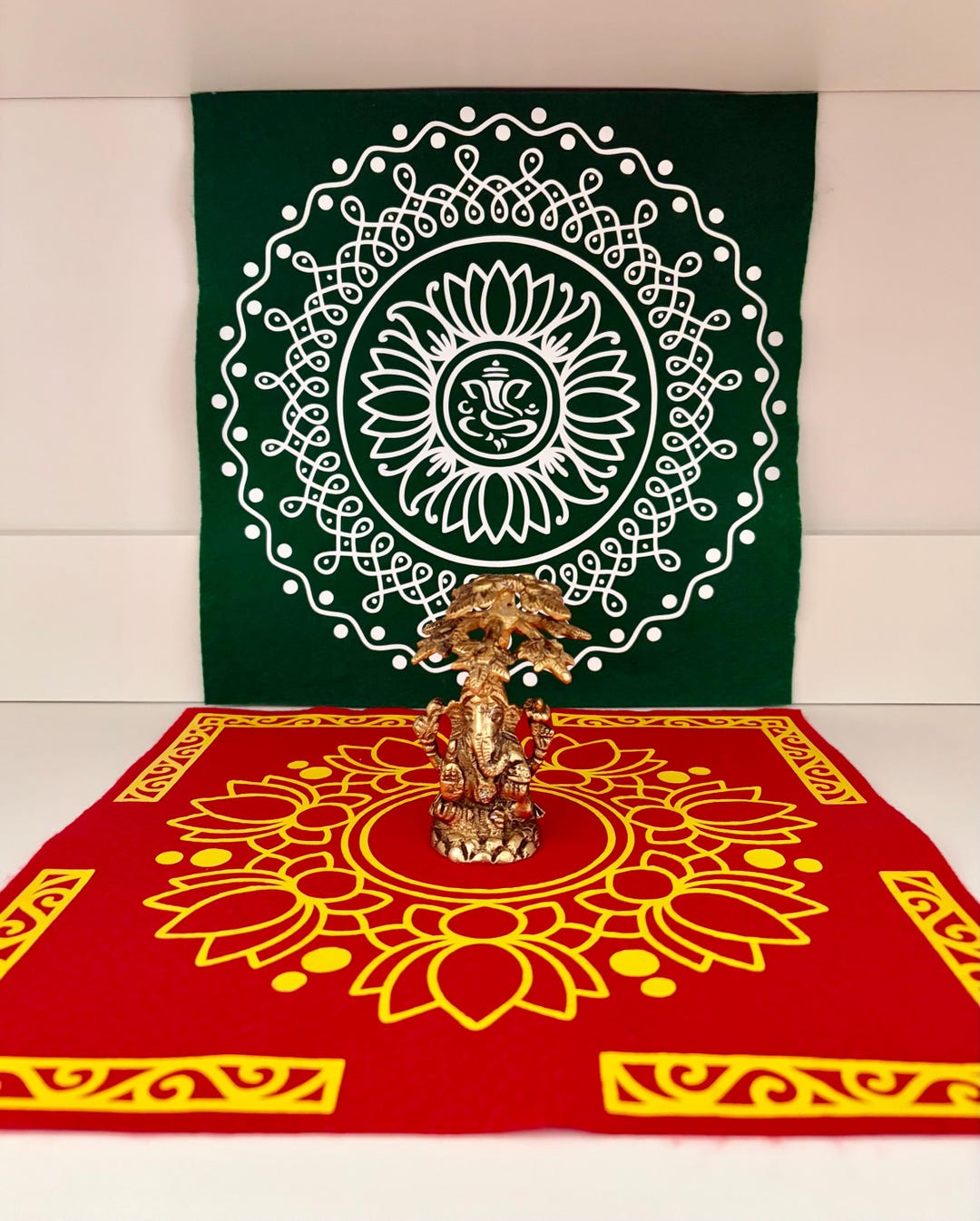 Handcrafted Felt Kolam Backdrop | Indian Festival Decor - Etsy