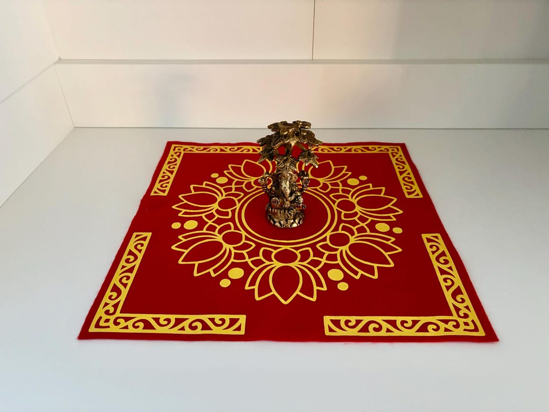 Handcrafted Felt Kolam Backdrop | Indian Festival Decor - Etsy