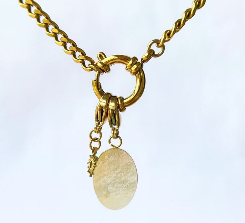 Libyan Desert Glass Pendant Silver Jewelry Libyan Glass Necklace, Real ...