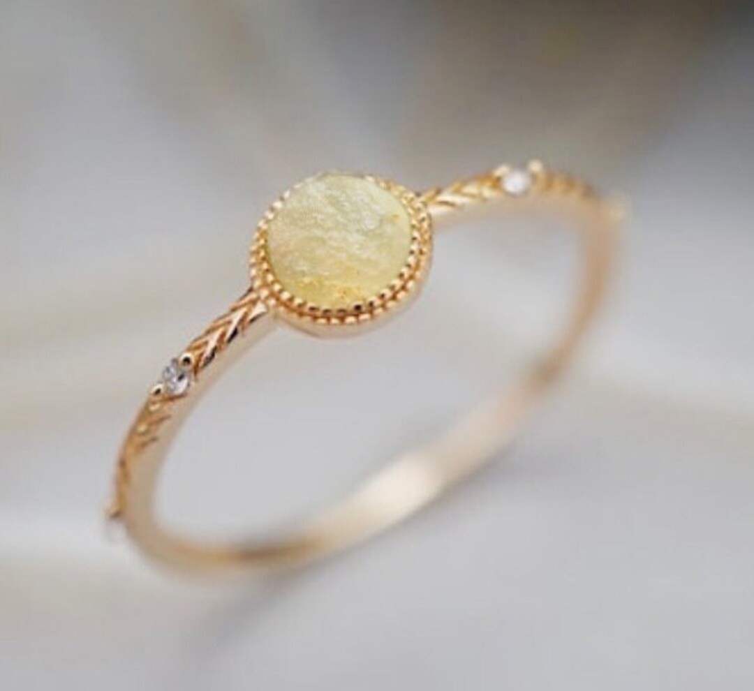 Libyan Desert Glass Ring Silver Jewelry Libyan Glass Ring, Real Libyan ...