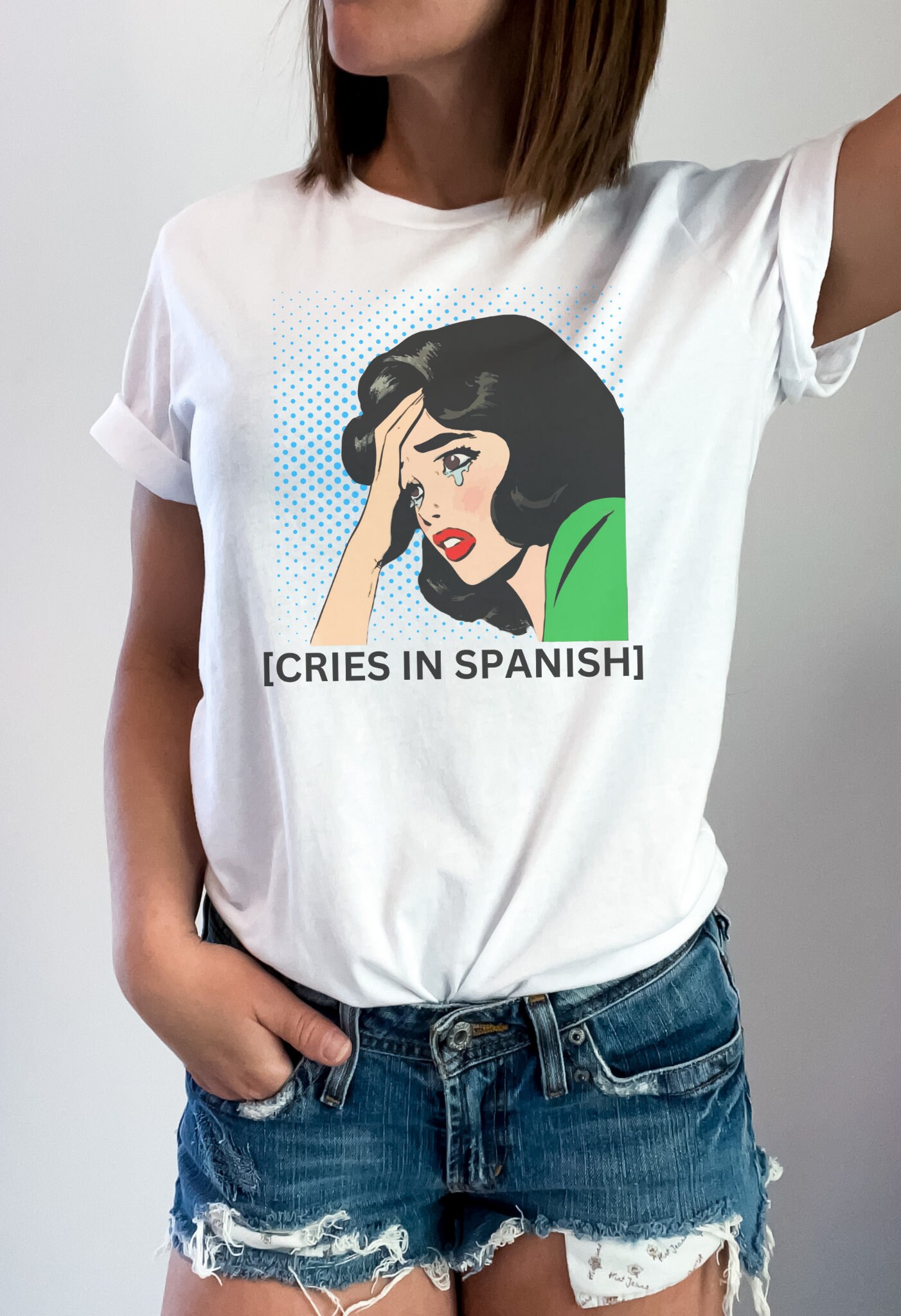 Funny Mexican Telenovela Shirt Cries in Spanish Latina T - Etsy
