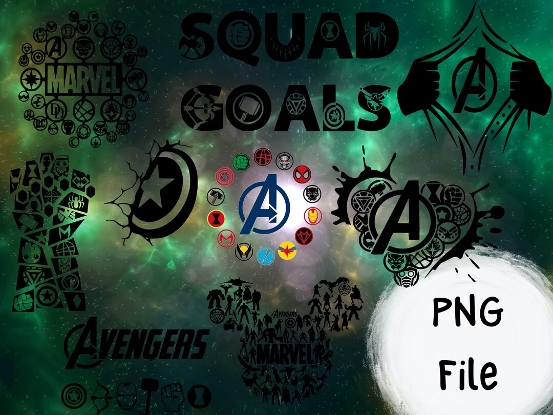 Marvel PNG SVG Bundle - Etsy
