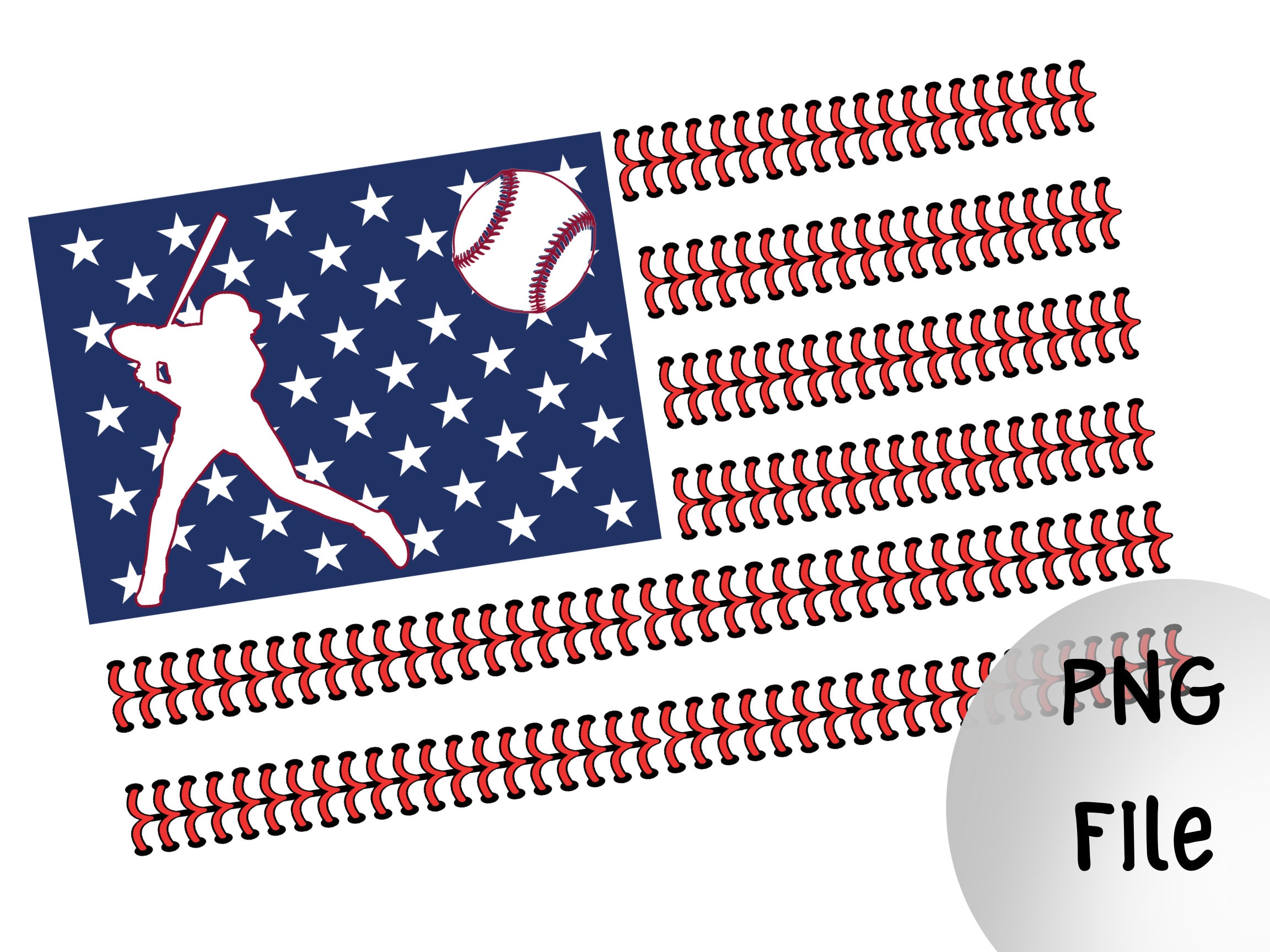Baseball Flag PNG - Etsy