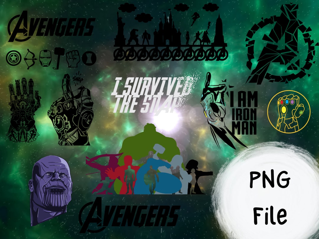 Marvel Bundle SVG and PNG Files - Etsy