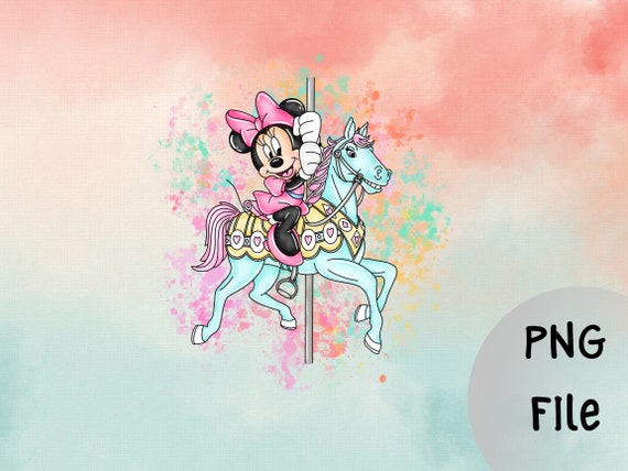 Minnie on Horse PNG - Etsy