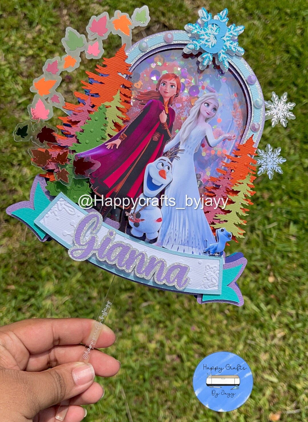 Frozen Cake Topper , Anna and Elsa Inspired Cake Topper, Frozen ...