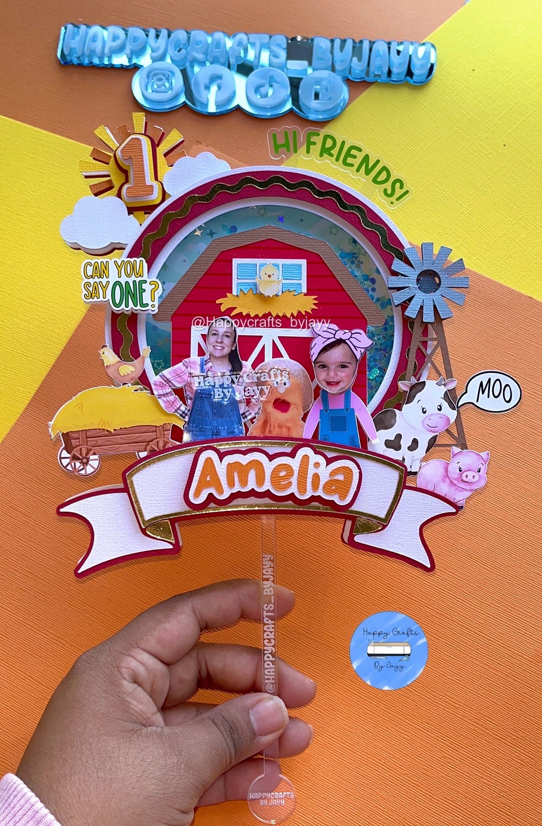 Ms. Rachel Farm cake topper,Ms Rachel farm party favors,song for ...