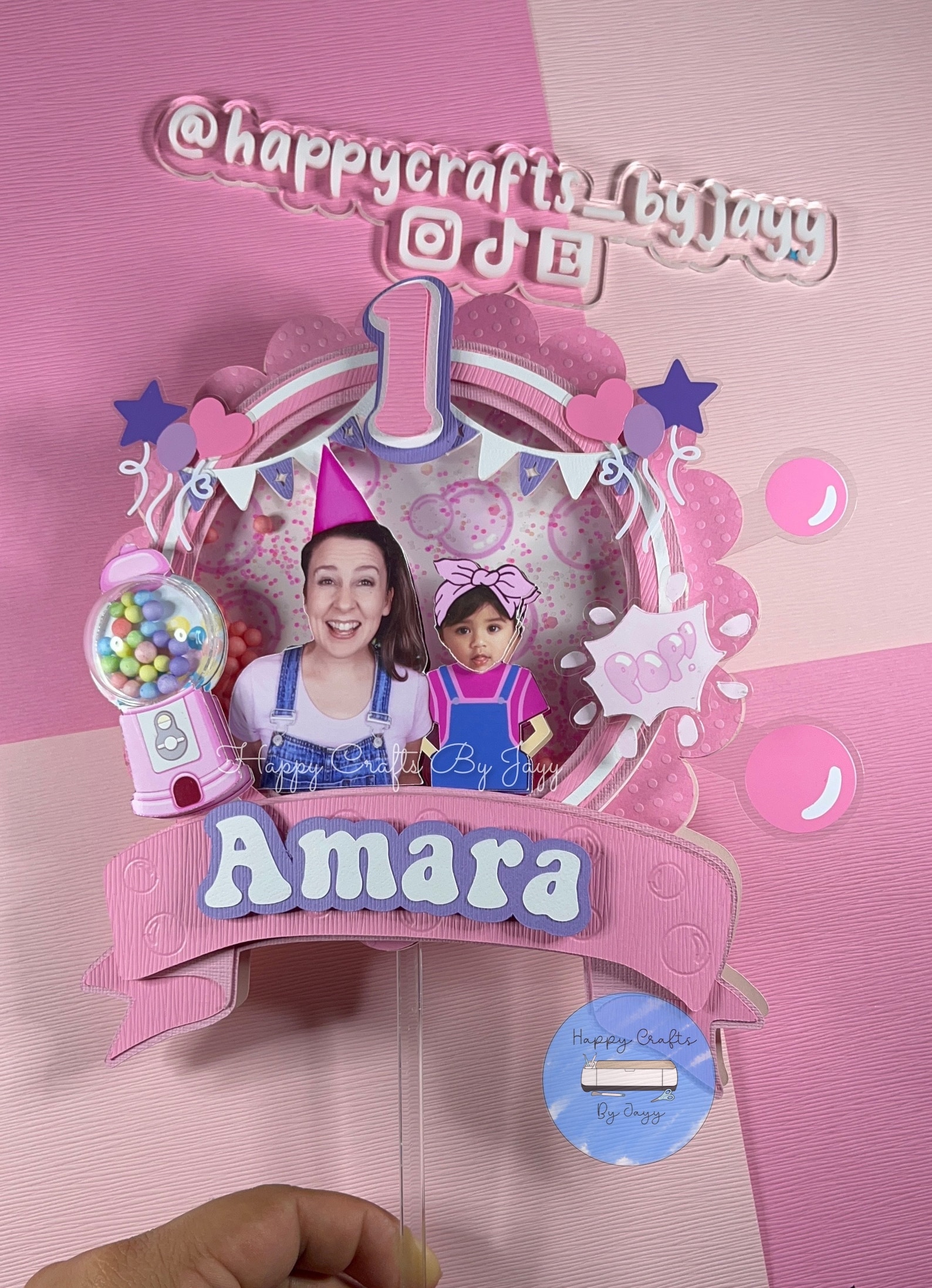 Ms. Rachel Inspired Cake Topper, Bubblegum Icky Sticky, Ms. Rachel ...