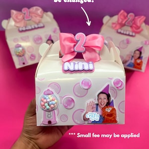 Ms. Rachel Bubblegum Treat Boxes | Candy Boxes | Gabel Boxes | Favor ...