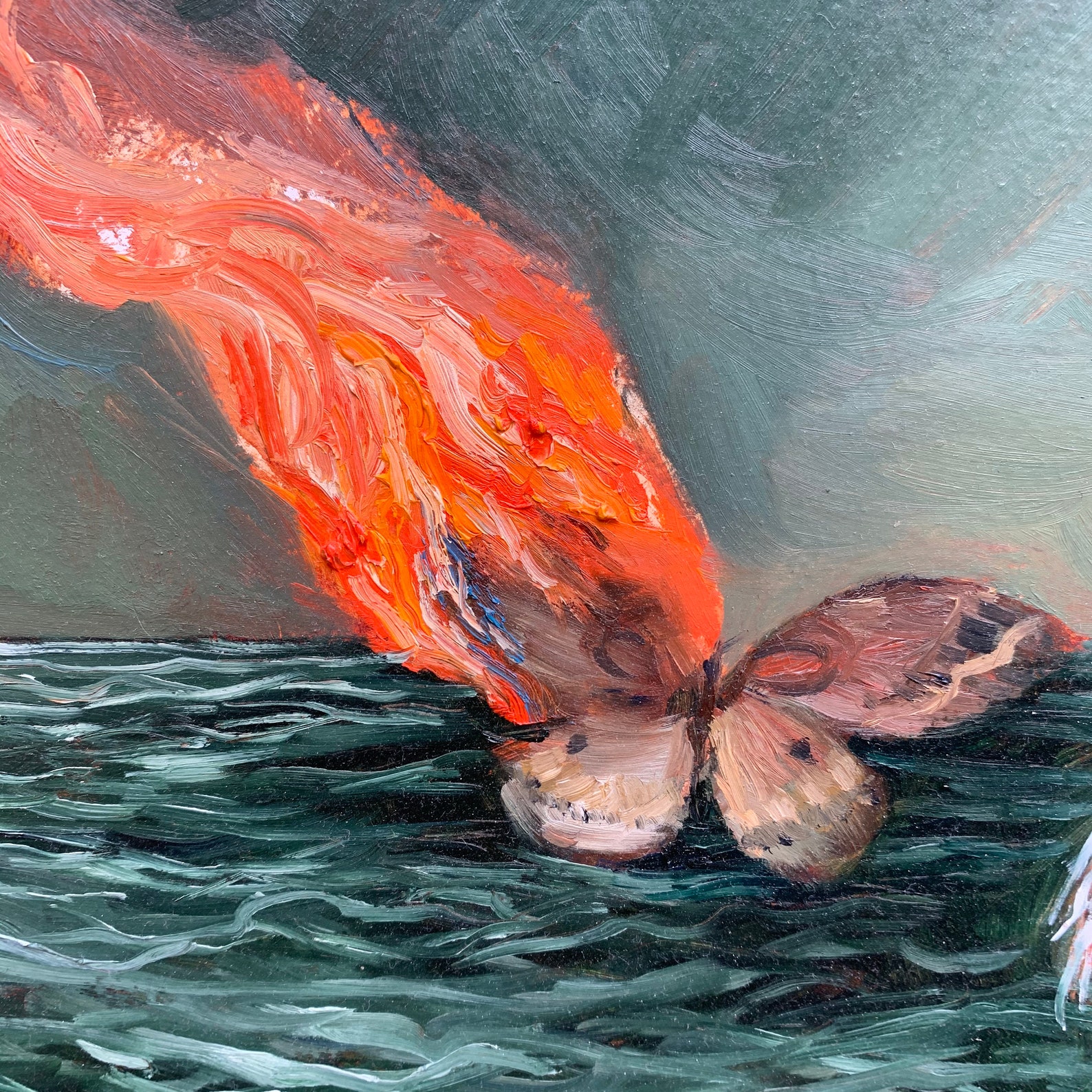 The Burning Moth, Symbolist Art Giclee Print Wall Art, 8x8 Inches - Etsy