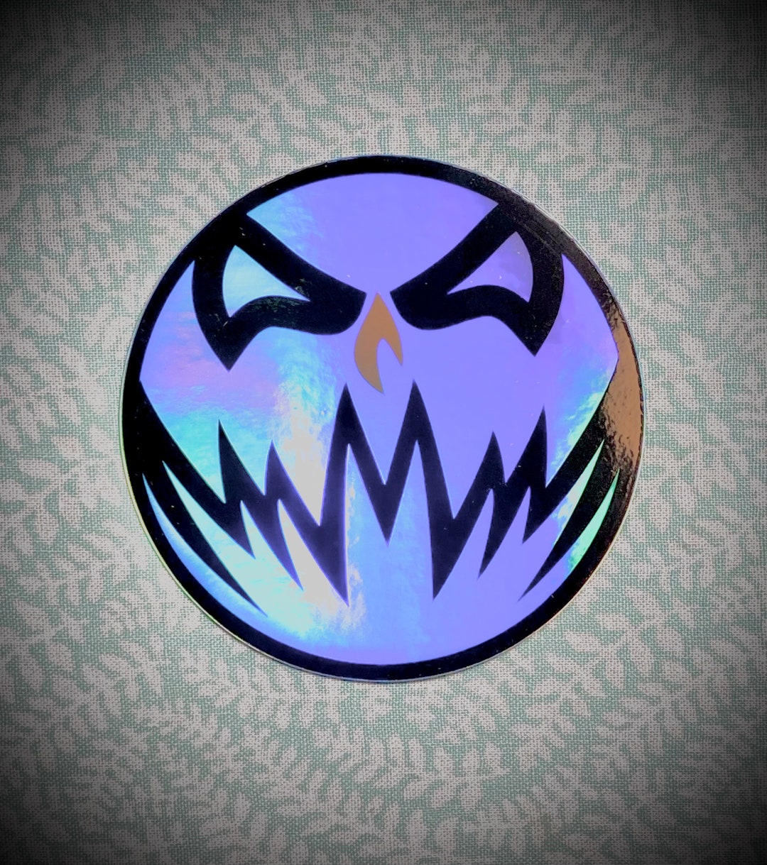 Snowman Head holographic Sticker - Etsy