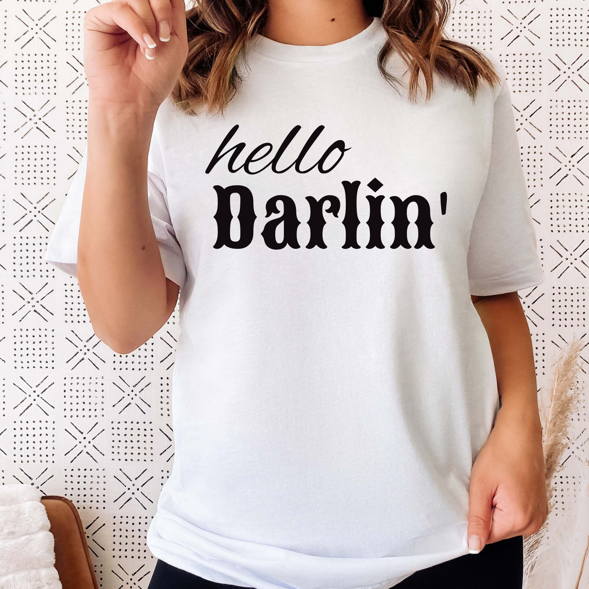 Hello Darlin SVG PNG Digital Download Cut File Western - Etsy