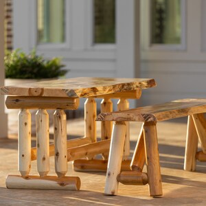 Rustic Live Edge Log TV Stand for Living Room With Media Center ...