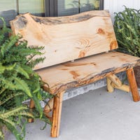 Live Edge Bench - Etsy