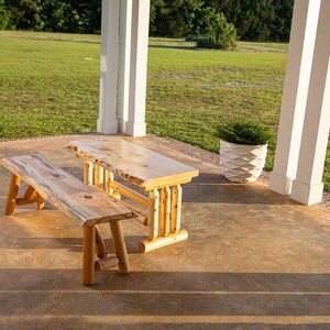 Rustic Live Edge Log TV Stand for Living Room With Media Center ...