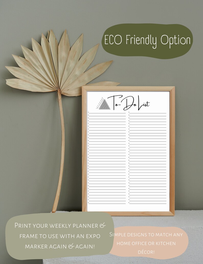 Minimalist Printable To-do List Simple Modern Design - Etsy