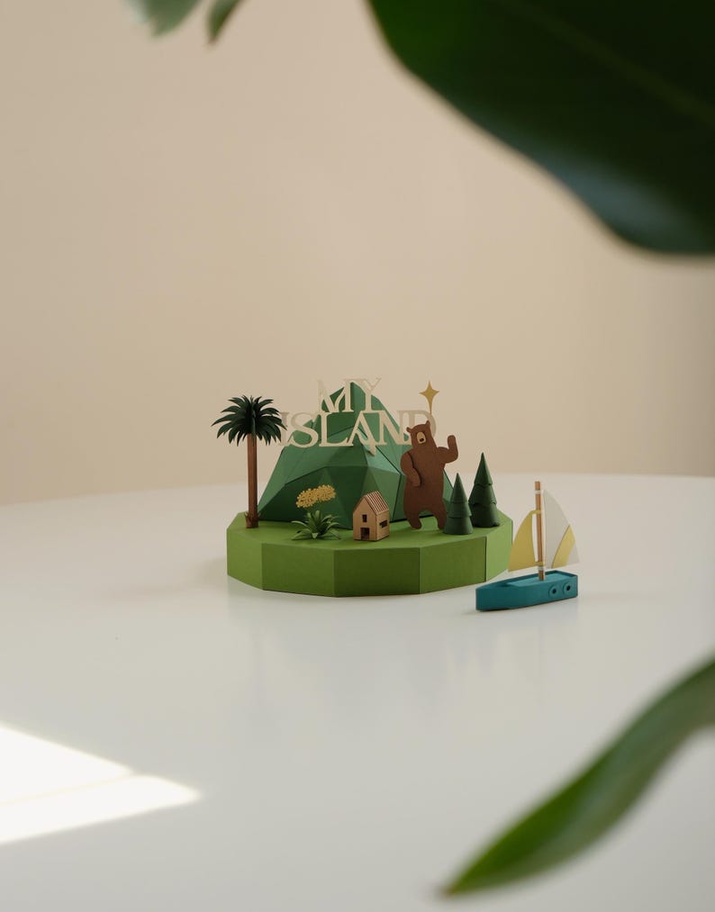 DIY Paper Craft Kit | ' My Island' | Create Your Own Relaxing Paradise ...
