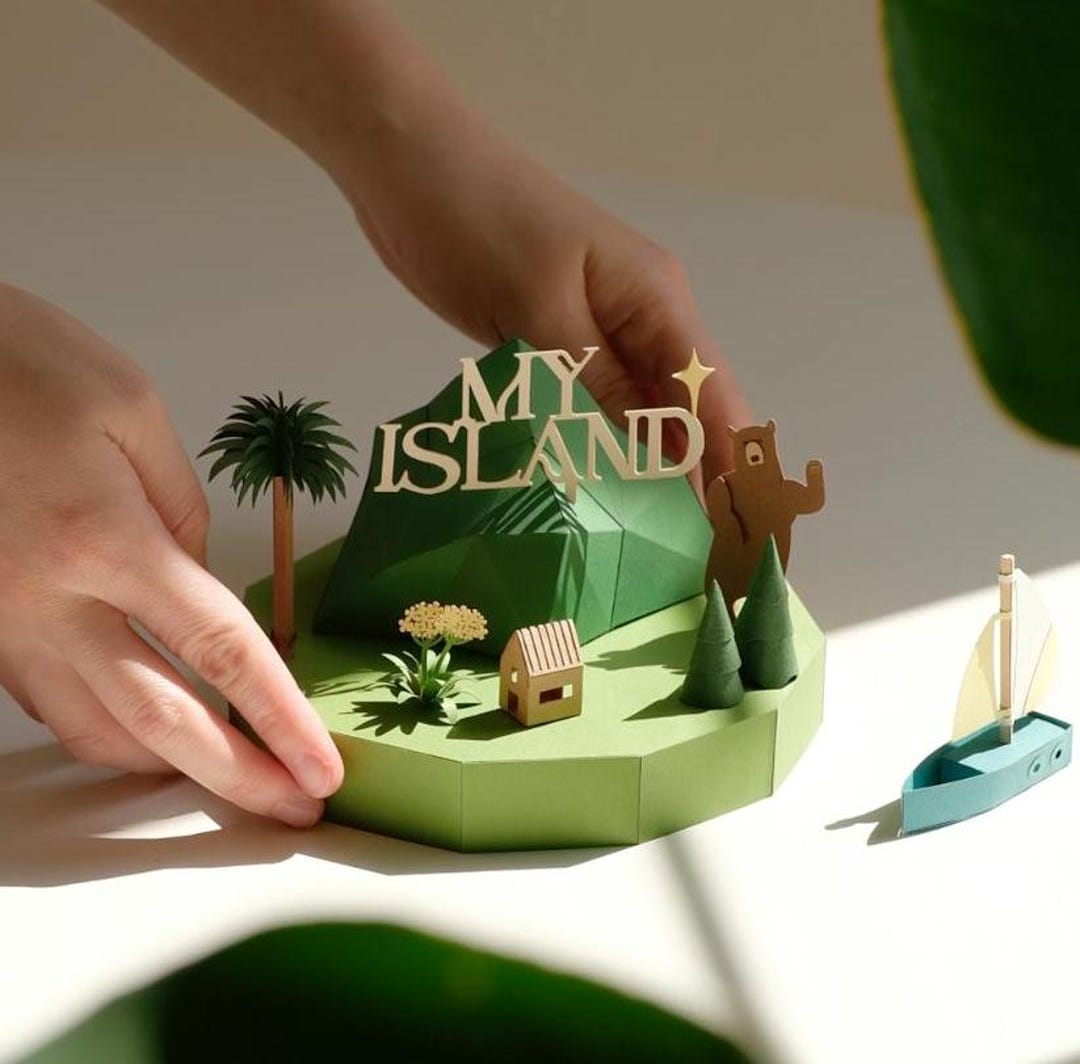 DIY Paper Craft Kit | ' My Island' | Create Your Own Relaxing Paradise ...