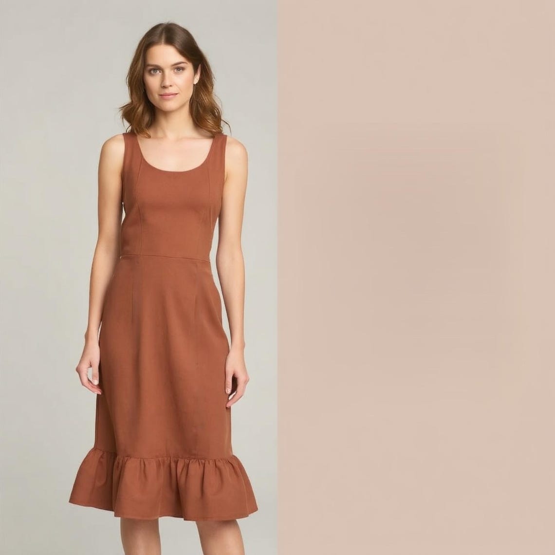 Ruffle Dress Sewing Pattern,sizes ;US 2 to 30 and XS to 4xl,suitable A0 ...