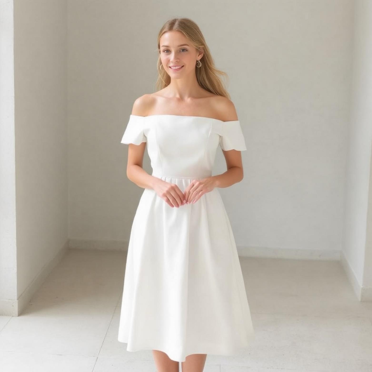Elegant Off-shoulder Dress Sewing Pattern,sizes ;US 2 to 30 and XS to ...