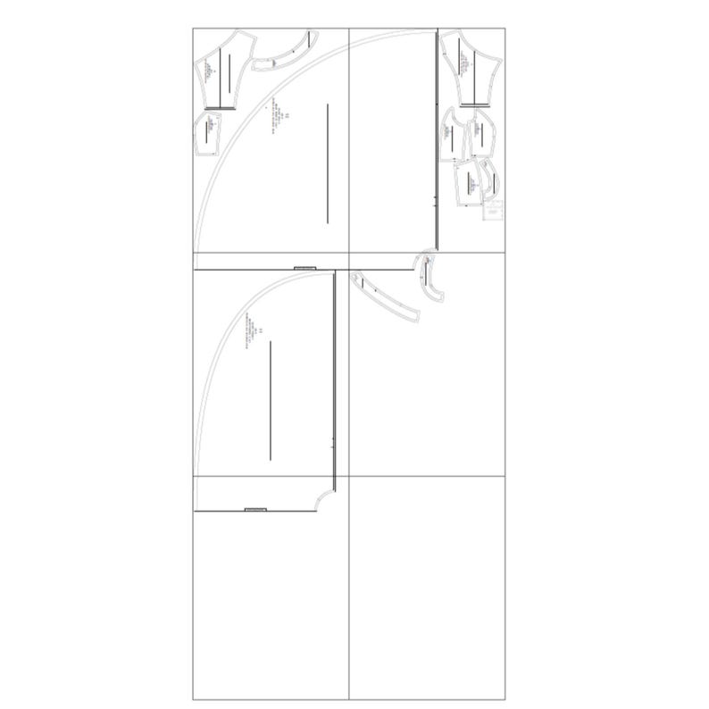 Ruffled and One Shoulder Dress Sewing Pattern,sizes ;US 2 to 30 and XS ...