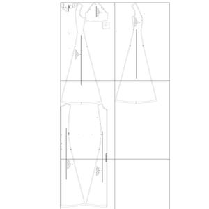 Full Length Flared Dress Sewing Pattern – Available in US Sizes 2-30 ...