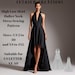 High Low Skirt Halter Neck Dress Sewing Pattern,sizes ;US 2 to 30 and ...